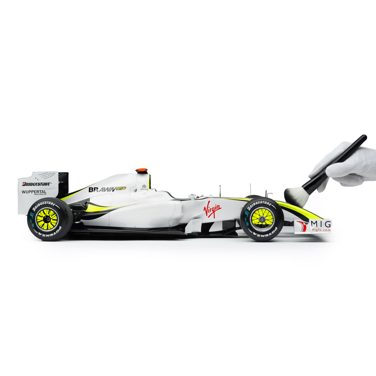 Jenson Button 2009 Brawn GP BGP 001 1:8 Scale Model – Monte Carlo – F1 Authentics