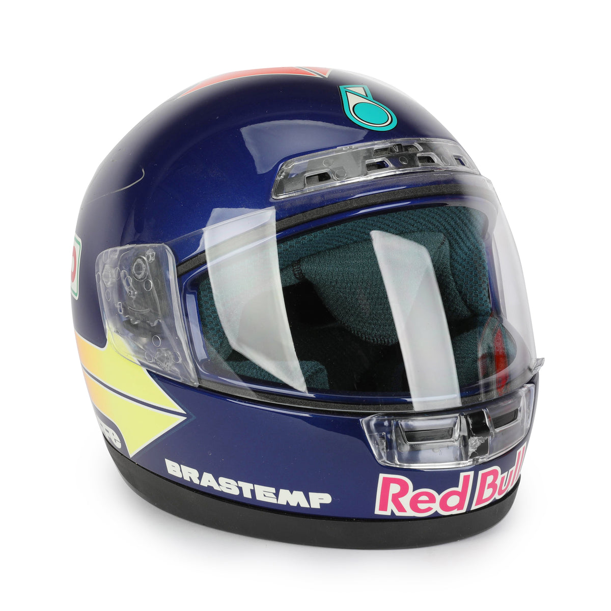 Pedro Diniz Signed Official Bieffe Replica Kart Helmet – F1 Authentics