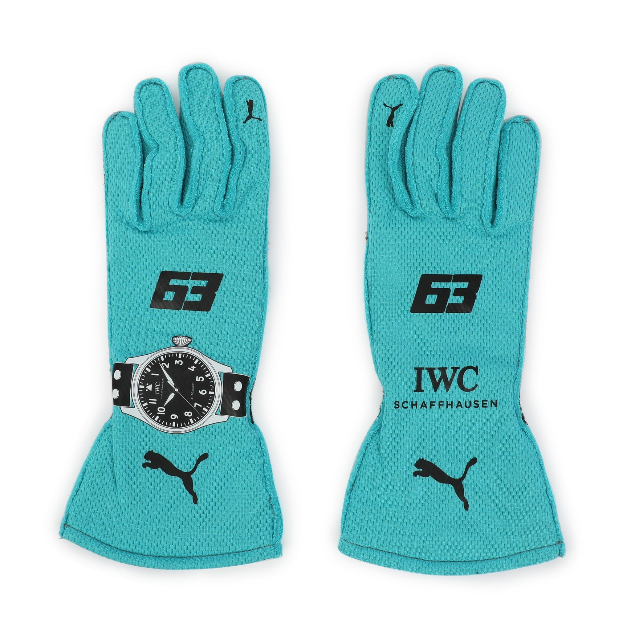 George Russell 2024 Mercedes AMG Petronas Replica Race Gloves